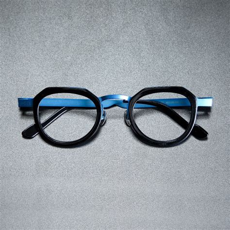Gatenac Eyeglasses Full Rim Square Acetate Titanium Fuzweb