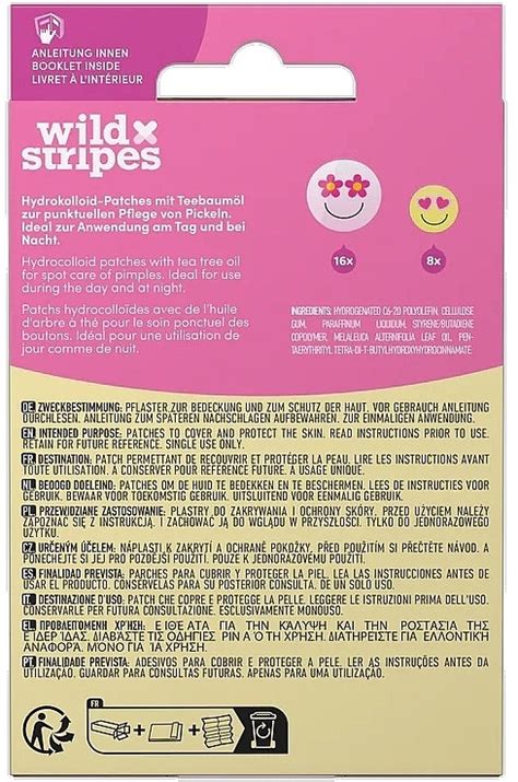 Wild Stripes Anti Pimple Patches Smile Stop Анти акне лепенки 24 бр
