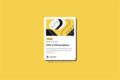 Frontend Mentor Blog Preview Card Challenge With Tailwind And Css Coding Challenge Solution