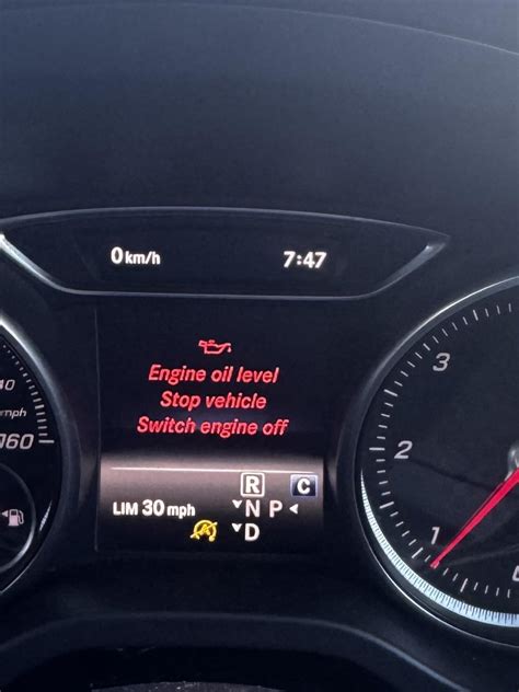 ‘engine Oil Level Msg On Dashboard Rmercedesbenz
