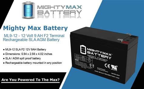 12v 9ah Sla Battery Replacement For Cyberpower Cp1500avrlcd