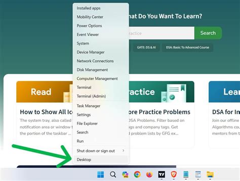 6 Ways To Go To The Desktop In Windows 11 GeeksforGeeks