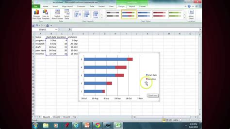 Project Management Creating Gantt Charts YouTube