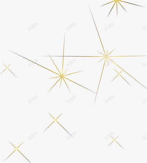 金色闪耀几何五角星png图片免费下载 素材bggsbaa 88ICON