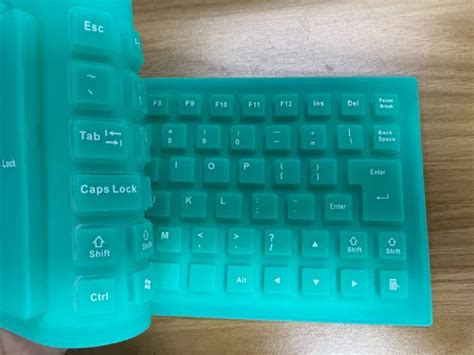 USB Wired Waterproof Silicone Soft Flexible Membrane Keyboard Foldable Standard Portable