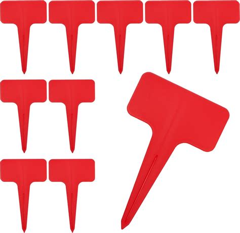 【楽天市場】園芸ラベル T型 【レッド】 赤 プランツタグ ネームタグ 【10枚入り】 プラスチック ガーデニング 植木鉢 プランター 花壇 植物 きらきらぷんぷん丸 Grdn 003：マスク本舗