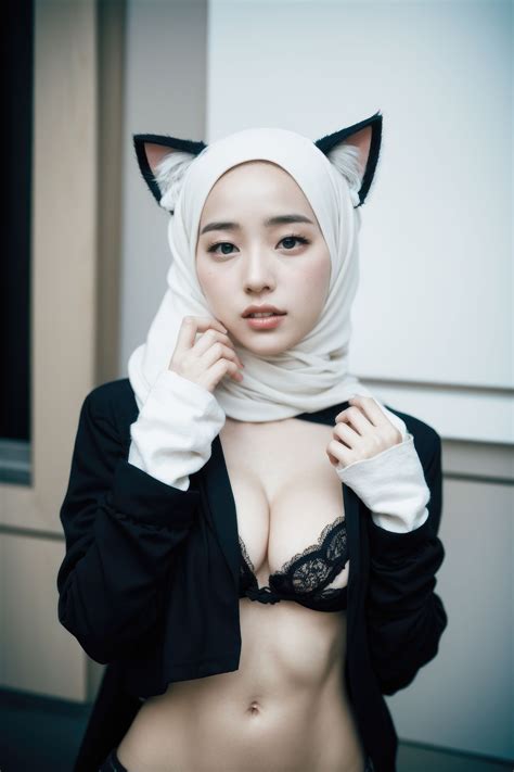 Alluring Hijab Catgirl R AIpornhub
