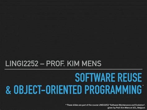 Pdf Software Reuse And Object Oriented Programming Dokumentips