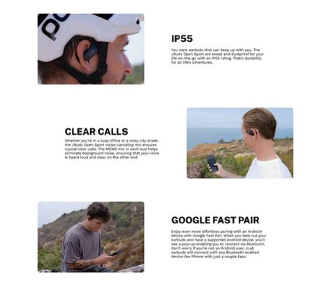 Jlab Jbuds Open Sport Air Conduction Wireless Earbuds Rack