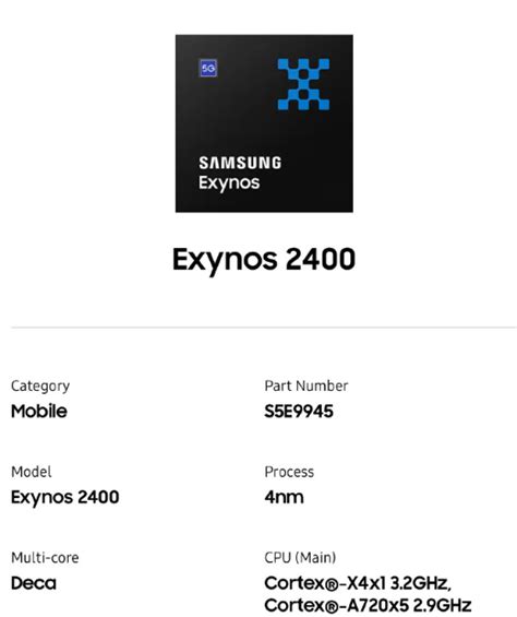 4nm制程、十核架构：三星exynos 2400处理器详细信息出炉 快科技 科技改变未来