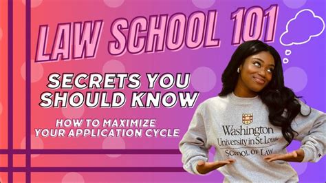 Law School 101 Application Secrets You Should Know Youtube