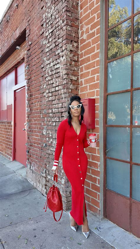 Ruby Red Knit Dress Evolution 32