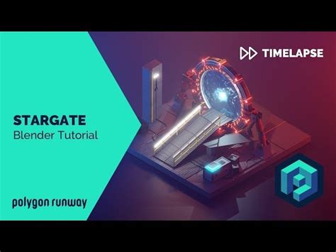 Free Video Stargate Blender Low Poly 3d Modeling Timelapse Tutorial From Polygon Runway