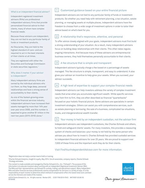 Five Key Benefits Of Independent Investment Advisors PDF
