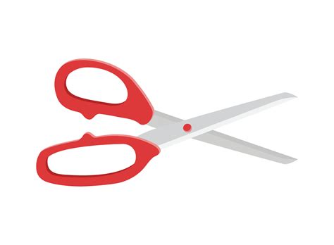 Scissor Icon In Flat Style Cutting Hair Equipment Illustration On