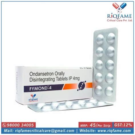 Ondansetron Orally Disintegrating Tablets Ip 4 Mg At ₹ 450 Box In Panchkula