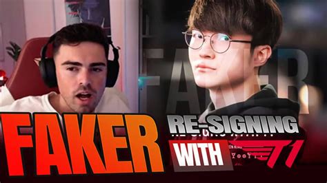 Midbeasts Reaction To Faker Resigning With T1 Youtube