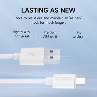 Romoss Cb Micro Usb A Charging Cable Android Speed Data Fast Charge Wire Shopee Philippines