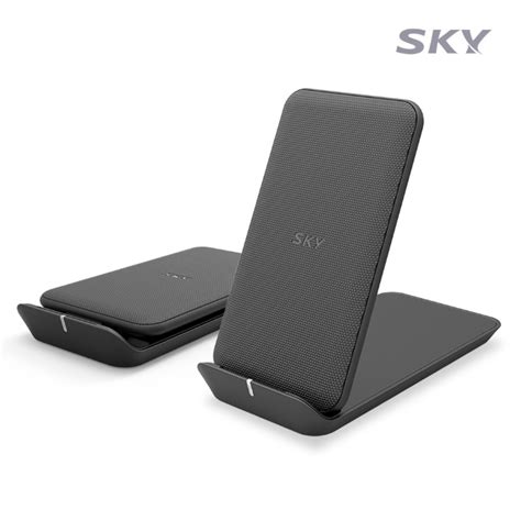 스카이 15w 폴더블 접이식 고속무선충전기 프리미엄팩 거치대형 Sky P205 티몬