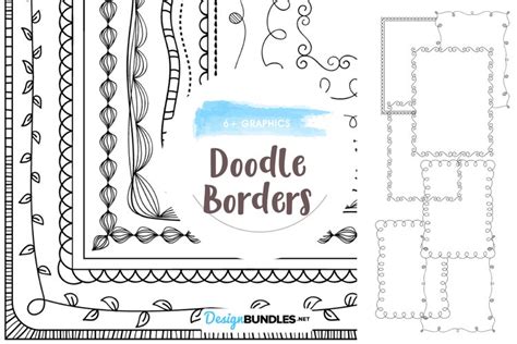 Doodle Borders Design Graphics And Illustration