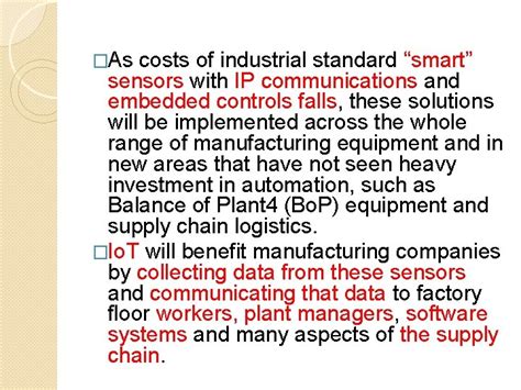 Building Smarter Manufacturing With The Internet Of Things