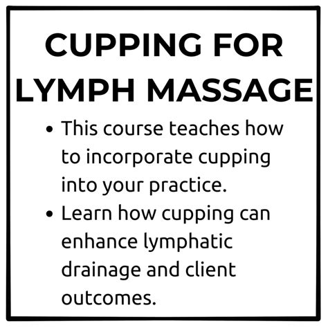 Cupping For Lymphatic Drainage Lmt Success Group
