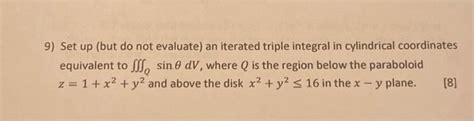 solved 9 set up but do not evaluate an iterated triple