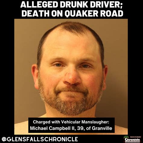 Alleged Drunk Driver Death On Quaker Road Glens Falls Chronicle