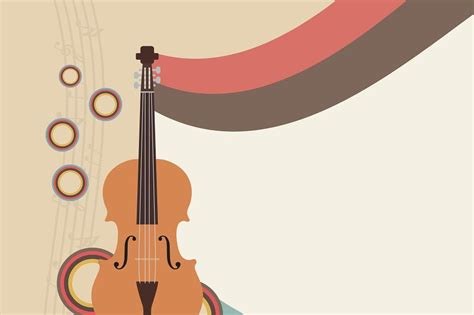 Retro Violin Poster