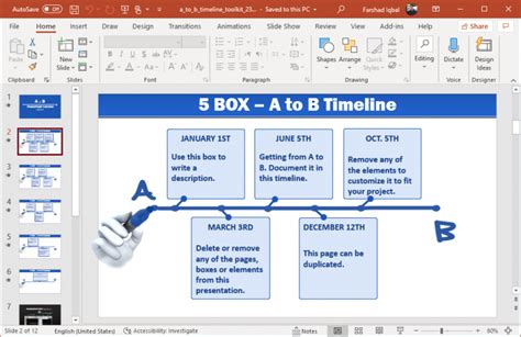 Draw Your Events Timeline For PowerPoint