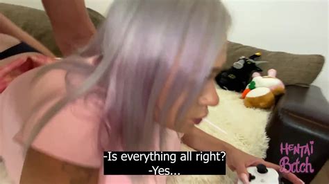 Breaking Into The Ass Of The Young Girl Hot Slut Fucking While Playing