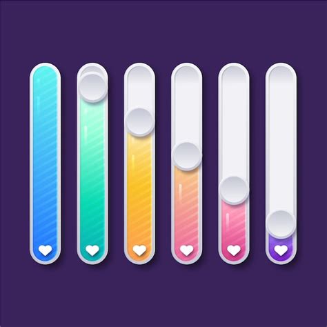 Free Vector Gradient Video Game Health Bar Element