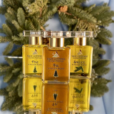 Christmas Tree Perfume Trio For Holiday Magic Sage Goddess