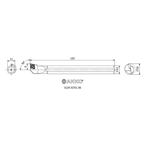 S12k Scfcl 06 S System Boring Bars Akko Metal Working Tools
