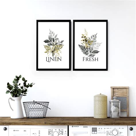Laundry Room Decor Accessories Set Of 2 Wall Art Prints About Wall Art