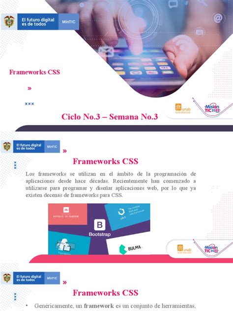 frameworks css pdf bootstrap marco frontal informática