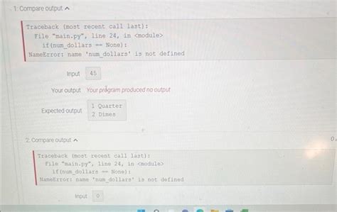 Solved Lab Exact Change What Am I Doing Wrong Which Chegg