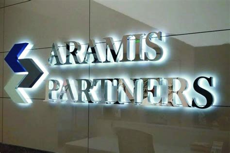 Stainless Steel Ss Letters Sign With Led Lighting Shape Square And