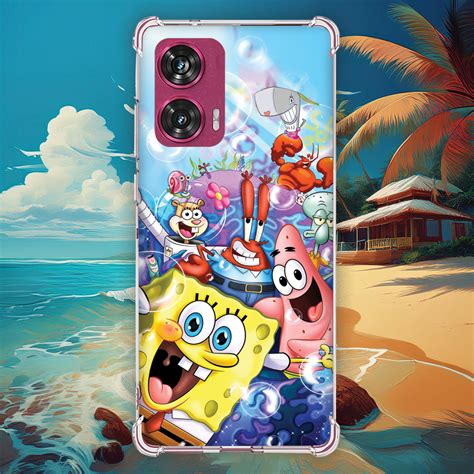 Capa Capinha 3461 Bob Esponja Desenho Para Moto E7 Power Plus E6s