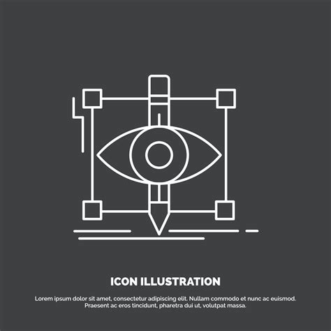 Design Draft Sketch Sketching Visual Icon Line Vector Symbol For Ui And Ux Website Or