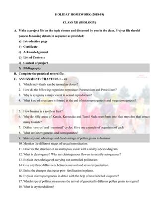 Xii Biology PDF