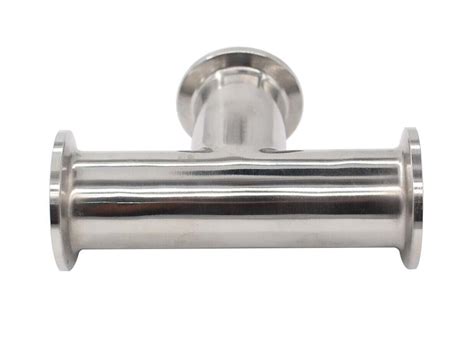 Kf25 Nw25 Tee Vacuum Adapter All Ends Kf25 Flange 304 Stainless Steel A589 Ebay