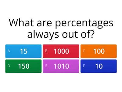 Calculating Percentages Teaching Resources