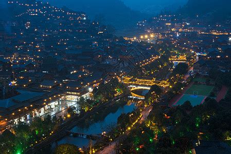 贵州西江千户苗寨夜景高清图片下载 正版图片501177537 摄图网