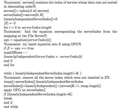 Including Algorithms In Latex Tex Latex Stack Exchange
