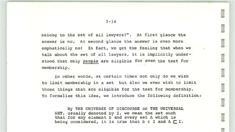 Calculus Chapter 03 Understanding The Universal Set And Membership