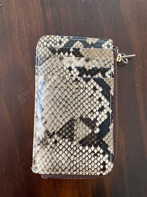 Saben Winona Card Holder Limited Edition Python On Designer Wardrobe