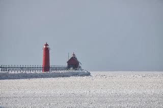 Michigan Exposures The Grand Haven Lighthouse In Winter