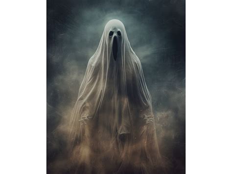 Ghost Spirit Soul In Robe Graphic By Fox Design · Creative Fabrica