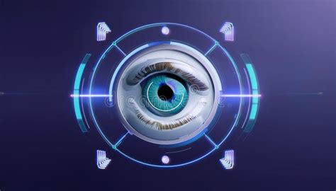 Consumer Future And Technology Concepts Biometric Security System